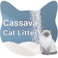 China OEM Manufacturer Wholesale Premium Low Dust Strong Clumping Fast Absorption Natural Materials Cassava Cat Litter for sale