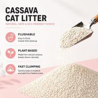 China Factory Wholesale Natural Cassava Cat Litter Rapid Clumping Strong Absorption Low Dust Private Label Customization for sale