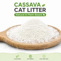 China Premium Pet Supplies Natural Fast Clumping Low Dust Strong Absorption Cassava Cat Litter Sand for sale