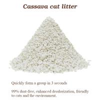 China Customized Cassava Cat Litter Natural Plant Fiber Fast Clumping Low Dust High Absorption OEM Service for sale