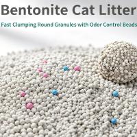 China Unscented Dust-Free Strong Clumping High Absorption Easy Cleaning Natural Mineral Bentonite Cat Litter for sale
