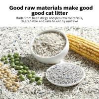 China Plant Based Fast Clumping Low Dust Strong Absorption Natural Odor Control Tofu Bentonite Mixed Cat Litter for sale