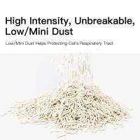 China Natural Plant Fiber Fast Clumping Low Dust Eco-Friendly Pet Products Tofu Cat Litter for sale