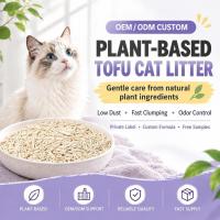 China OEM/ODM Low Dust Natural Soybean Fiber Odor Control Fast Clumping Tofu Cat Litter for sale