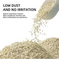 China Soybean Fiber Low Dust Strong Clumping Natural Deodorizing Tofu Cat Litter for sale