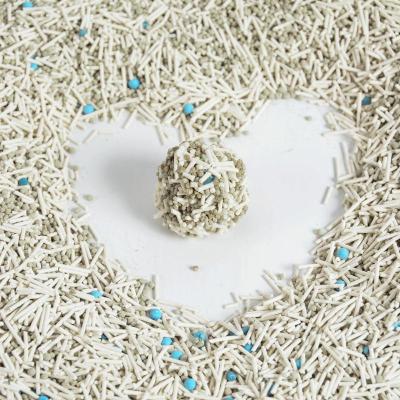 China Premium Tofu Bentonite Formula Fast Absorption Firm Clumping Odor Control Mixed Cat Litter for sale