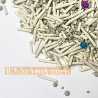 China Low Dust Natural Tofu Fiber Powerful Absorption Strong Clumping Eco-Friendly Tofu Bentonite Mixed Cat Litter for sale