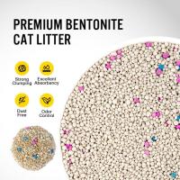 China OEM/ODM Customizable Strong Clumping Low Dust Sodium Bentonite Cat Litter for sale