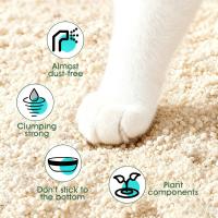 China Fast Clumping Low Dust Strong Odor Control Natural Plant Based Cassava Cat Litter for sale
