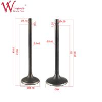 China Exhaust Intake Valves Motorcycle Racing Custom Engine Component CG250 for sale