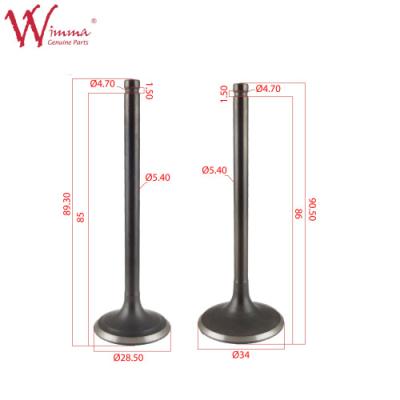 China Inlet And Exhaust Valves Motorcycle Engine Stainless Steel Material CB250 Good Quality for sale