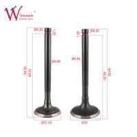 China Motorcycle Engine Valve Stainless Steel GY6125 ISO9001 for sale