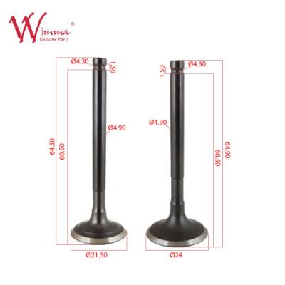 China Motorcycle Engine Valve Stainless Steel GY6125 ISO9001 for sale