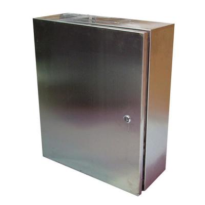China 316L 304L SS Electricity Control Panel Cabinet Stainless Steel  Enclosure Metal Box for sale