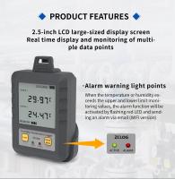 China Sampling Interval 0.1mins-24h Pharmaceutical Industry WIFI LCD Display Temperature and Humidity Data Logger for sale