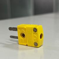 China Industrial Single Core K-Type Thermocouple Probe with Stainless Steel Braiding and Plug for sale
