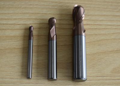 China Carbide End Mill 2 Flute 55HRC Ball Nose Insert Cutter for sale