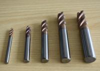 China Solid Carbide TiCXCo4 Coating 0.4μM Corner Radius Milling Cutters for sale