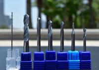 China Solid Tungsten Carbide nACo4 coating 0.25mm Left Hand Carbide Drill Bits for sale