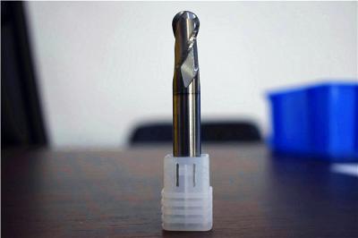 China Die Steel Fine Milling Cutter , For 58-62HRC Mouldsteel , 2 Flute Ball End for sale