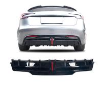 China Plastic ABS Material Rear Diffuser Exterior Trim for Tesla Model 3 Highland for sale