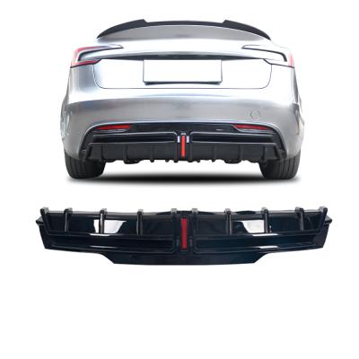 China Plastic ABS Material Rear Diffuser Exterior Trim for Tesla Model 3 Highland for sale
