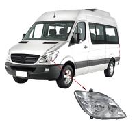 China Aftermarket Pre-Facelift Front Headlight Compatible with OE A9068200161/A9068200261 for 2006-2013 Sprinter W906 for sale