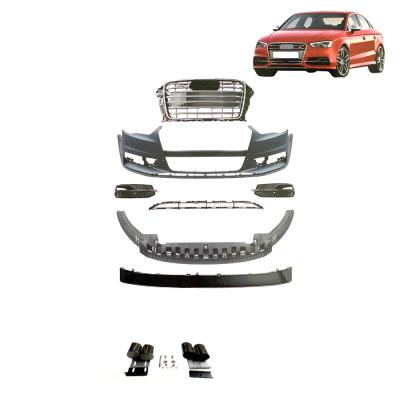 China Complete S3 Performance Front Bumper Kit Compatible with OE 8V5807065NGRU for 2014 Audi S3 8V Sedan SDN for sale