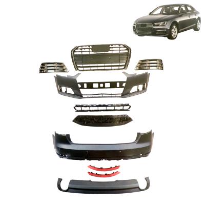 China Complete Standard Front Bumper Kit Compatible with OE 8W0807065CGRU for 2016 Audi A4 B9 for sale