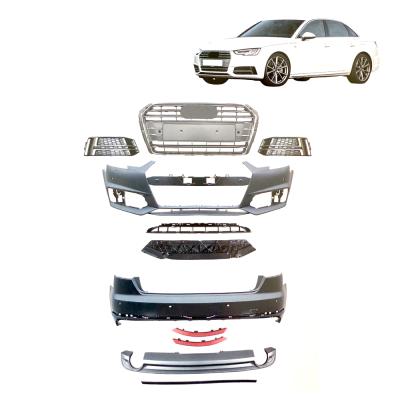 China Complete S-Line Sport Front Bumper Kit Compatible with OE 8W0807065EGRU for 2016 Audi A4 B9 for sale