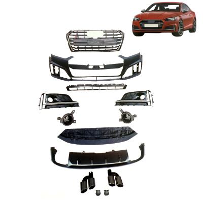 China Complete S5 Performance Front Bumper Kit Compatible with OE 8W6807437FL for 2017 Audi S5 B9 for sale