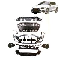 China Complete S-Line Sport Front Bumper Kit Compatible with OE 8Y0807437F for 2022-2024 Audi A3 8Y for sale