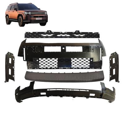 China 86510-P6100 Full Front Bumper Assembly Kit Fit Hyundai Santa Fe MX5 High Trim Aftermarket Primed Bumper Skin Replacement Set for sale