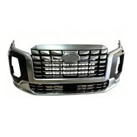 China 86350-S8SA0 86512-S8SA0 Full Front Bumper Assembly Kit Fit Hyundai Palisade Calligraphy 2022-2025 Aftermarket Flagship Trim Primed Bumper Complete Replacement Set for sale