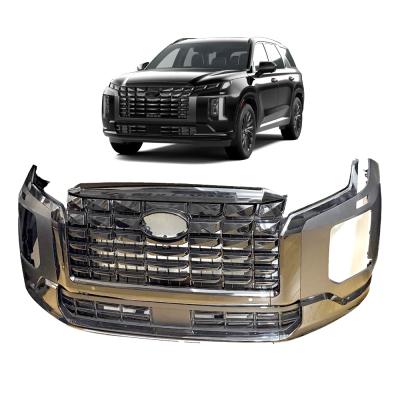 China 86350-S8CD0 86512-S8CA0 Full Front Bumper Assembly Kit Fit Hyundai Palisade Night Edition 2023-2025 Aftermarket Black Trim Primed Bumper Complete Replacement Set for sale