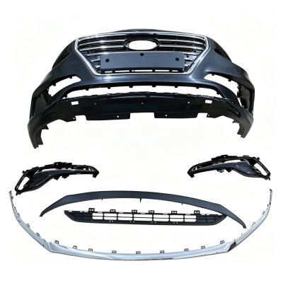 China Complete Front Bumper Assembly Fit Hyundai Grandeur IG Azera 2017-2019 Aftermarket Front Fascia Replacement Kit With Grille Trim Brackets for sale