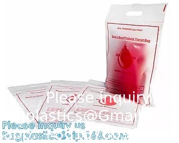 China Blood Transport Bags, First Aid Bag Pac Pre-Printed Poly Bags For Disposing Waste. Plastic Bags For Health Applications