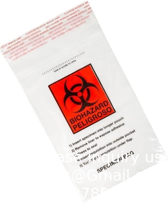 China Biohazaard Customized Collection bag, Blood Transportation Bag/Sterile Medical Specimen Bags/95 Kpa Specimen Bag
