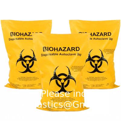 China Biodegradable Plastic Hospital Biohazard Waste Bags Biohazard Bags Price Autoclavable Temperature Indicator Patch