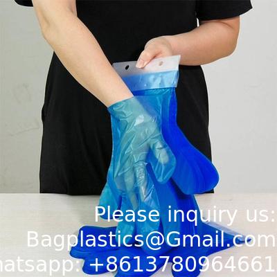 China Wholesale CPE TPE LDPE HDPE Poly Gloves For Multipurpose Food Housework Cleaning Transparent Blue Or Any Color