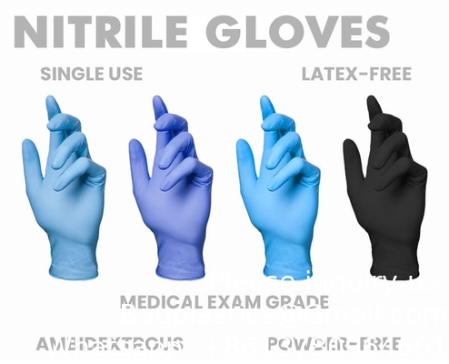 China Nitrile Gloves Strong Anti Cut Nitrile Gloves Powder Free Disposable Industrial Use Disposable Nitrile Glove