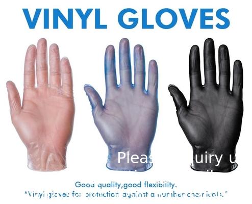 China Disposable Vinyl Exam Gloves Wholesale Powder Free Vinyl Gloves for Food Service PVC Glovees for Cleaning