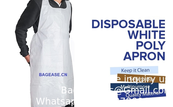 China Products Disposable Heavy Weight Plastic/Poly Apron 46 inches x 28 inches - 2 Mil - For Cooking and Arts n' Crafts