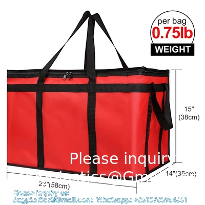 China Sustainable, Recyclable, XL Insulated Food & Grocery Delivery Bag - For Catering, Restaurants, Delivery Drivers