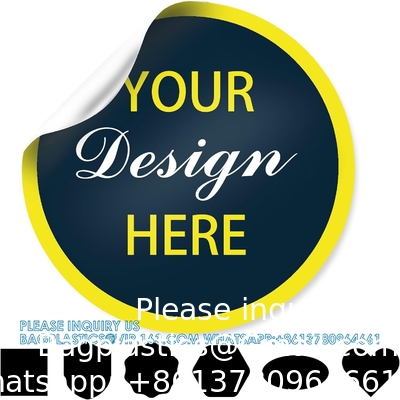 China Custom Vinyl Stickers For Business Logo, Personalized Stickers Labels With Image Text, 60 150 300-1000 Qty