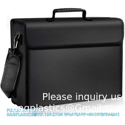 China Silicone Coated Non-Itchy Fiberglass Easy To Store And Carry Important File Certificate Paper Fireproof Document Bag