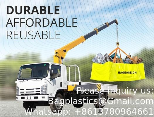China 5 Ton Waste Garbage Collection Landscaping Garden Dumpster Skip Bag Super Sacks Custom Skip Dumpster PP Jumbo Bag