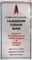 China Custom Slider Lock Ziplock Cigar Packaging Bag 135x255mm Humidity Proof Tobacco Pouch for sale