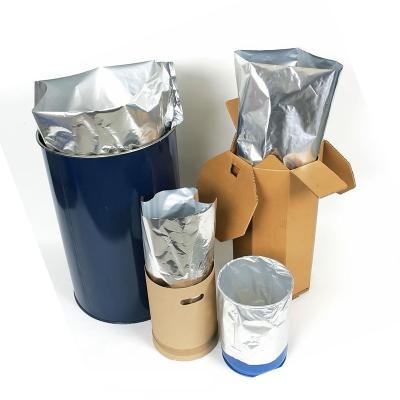 China Heavy Duty 55 Gallon Drum Liner Bags 5.5 mil Leak Proof Aluminum Foil Plastic Liners for sale