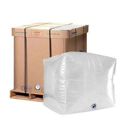 China Food Grade 275 Gallon IBC Tote Liner Bag 1000 Liter Collapsible Bulk Liquid Container for sale